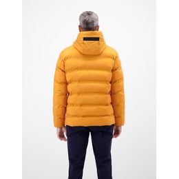 Lerros Herren Outdoorjacke, gelb, Gr. L, unifarben, Web, Obermaterial: 100% Polyester, Jacken, mit Kapuze