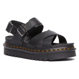Riemchensandale Dr. Martens "Voss", Damen, Gr. 38, schwarz, Glattleder, Schuhe Riemchensandale, Plateausandale, Sandalette, Sommerschuh mit Schnallenverschl&uuml;ssen