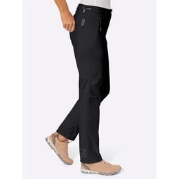 Casual Looks Damen Funktionshose, schwarz, Gr. 36, unifarben, 95% Polyamid, 5% Elasthan, Hosen