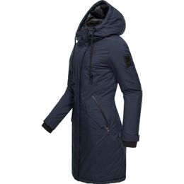 Navahoo Damen Wintermantel "Letiziaa", blau, Gr. XXL, Oberstoff: 100% Polyester. Futter: 100% Polyester. Wattierung: 100% Polyester. &Auml;rmelfutter: