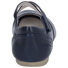 Josef Seibel Damen Riemchenballerina "Fiona 72", Gr. 36, blau, Leder, Schuhe, Spangenschuh, Halbschuh, Festtagsschuh mit Klettverschluss