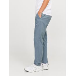 Jack & Jones JACK & JONES Herren Chinohose "JPSTMARCO JJFURY AKM", blau, Gr. 28, unifarben, Web, Obermaterial: 98% Baumwolle, 2% Elasthan, Hosen,