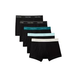 Trunk "TRUNK 5PK", Herren, Gr. M (50), 5 Stk., schwarz (schwarz bodies w, schwarz, niagara falls), Jersey, Obermaterial: 100% Baumwolle, Calvin Klein Underwear, k&ouml;rpernah, Unterhosen, Mit elastischem Bund