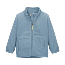 Fleecejacke "FIOS 1 MNS FLC JCKT", Kinder, Gr. 122/128, hellblau, Obermaterial: 100% Polyester, FIRST INSTINCT BY Killtec, Jacken Fleecejacke, Fleecejacke mit Streifen, Kinnschutz, Namensetikett, Taschen