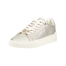 Replay Damen Plateausneaker "Replay Sneaker Lederimitat", Gr. 36, silber, Lederimitat, Schuhe