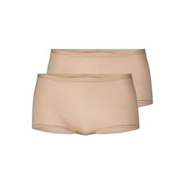 Calida Damen Slip "Slip Panty-Slip Natural Comfort 2P 2er Pack", Gr. 40, beige, Obermaterial: 92% Baumwolle CO. 8% Elasthan EL., Unterhosen