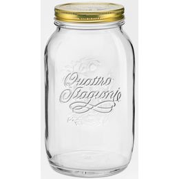 Einmachglas Bormioli Rocco "Quattro Stagioni", transparent (klar), B:35cm H:22,5cm, Lebensmittelaufbewahrungsbeh&auml;lter, Einmachglas, luftdicht verschlie&szlig;bar