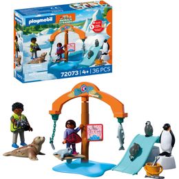 Konstruktions-Spielset Playmobil "Zoo: Eis-Expedition (72073), Animals & Friends", bunt, Spielbausteine, Kinder, Kunststoff, Konstruktions-Spielset