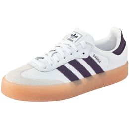 Sneaker adidas originals "SAMBAE", Damen, Gr. 40, lila (cloud wei&szlig;, sanftes wei&szlig;, aurora plum), Leder, Schuhe Sneaker