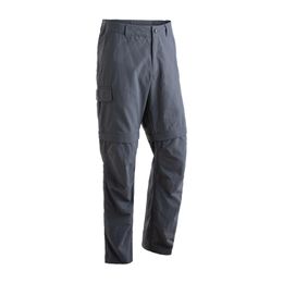 Outdoorhose Maier Sports "Trave", Herren, Gr. 29, Kurzgr&ouml;&szlig;en, grau, 100% Polyamid, Hosen Outdoorhose, Herren Zip-Off Wanderhose, schnelltrocknende Trekkinghose, Regular Fit