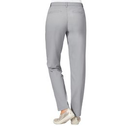 Inspirationen Damen Boyfriend-Hose, grau, Gr. 195, unifarben, 96% Baumwolle, 4% Elasthan, Hosen