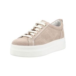 Nero Giardini Damen Plateausneaker "Nero Giardini Sneaker Veloursleder", Gr. 40, beige, Veloursleder, Schuhe