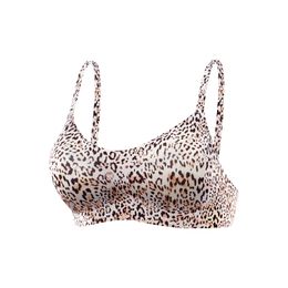 Damen Bralette-BH, NUANCE BY LASCANA, Gr. M, braun, Microtouch, Obermaterial: 82% Polyamid, 18% Elasthan, Basic, BHs, SEAMLESS ohne B&uuml;gel, mit