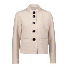 Kurzblazer Betty Barclay "Kurzblazer mit Stehkragen", Damen, Gr. 40, beige, Obermaterial: 60% Viskose CV. 40% Wolle WO., Blazer Kurzblazer