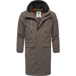 Wintermantel Ragwear "Wintermantel Mr Them Long", Herren, Gr. M, braun (mocca25), Obermaterial: 100% Polyester PES. Obermaterial: Futter: 100% Polyester PES. 100% Polyester PES., M&auml;ntel Wintermantel