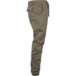 Urban Classics Herren Jogginghose "Urban Classics Herren Stretch Jogging Pants"olive, Gr. XL, unifarben, 98% Baumwolle, 2% Elasthan, Hosen