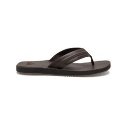 Sandale Quiksilver "Carver Natural", Herren, Gr. 8(41), braun (braun, braun, braun), Obermaterial:Obermaterial: Leder / Au&szlig;ensohle: Gummi;, Schuhe Sandale