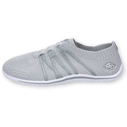 Barfu&szlig;schuh Dockers by Gerli, Damen, Gr. 39, grau (hellgrau), Textil, Schuhe Barfu&szlig;schuh, Schlupfschuh, Sneaker, Sommerschuh in l&auml;ssiger Strick-Optik, Topseller