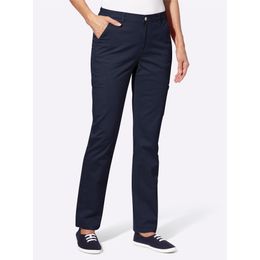 Classic Basics Damen Webhose, blau, Gr. 54, unifarben, 98% Baumwolle, 2% Elasthan, Hosen