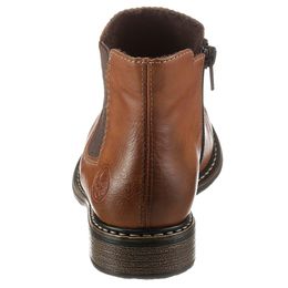 Rieker Damen Chelseaboots, Gr. 36, braun, Lederimitat, used, Schuhe, Stiefelette, Boots, Blockabsatz, in klassischer Optik