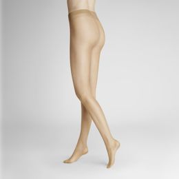 Hudson Damen Feinstrumpfhose "SIMPLY 20", Gr. Mcashmere, Obermaterial: 84% Polyamid, 16% Elasthan, Strumpfhosen, transparente verst&auml;rkte Spitze,