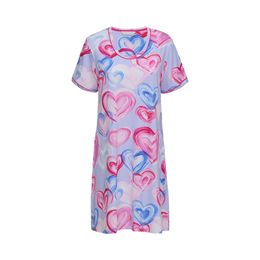 Cyberjammies Nachthemd 'Chloe' Damen Gr&ouml;&szlig;e XL blau / helllila / pink