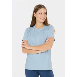Endurance Damen T-Shirt "Yonan V2", blau, Gr. 36, unifarben, 92% Polyester, 8% Elasthan, Shirts, mit atmungsaktiver Quick-Dry-Funktion