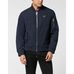 Philipp Plein Herren Blouson "Bomberjacke", blau, Gr. XL, Obermaterial: 100% Polyester. Futter: 100% Polyamid. F&uuml;llung: 100% Polyester, Jacken