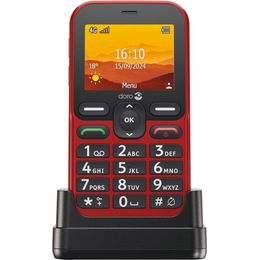Doro Handy "Leva L10", rot, B:9cm H:5,6cm T:19,3cm, Mobiltelefone, Handy