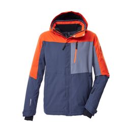 Skijacke Killtec "KSW 52 MN SKI JCKT", Herren, Gr. M, blau (nachtblau), Obermaterial: 100% Polyester;Futter: 100% Polyester;F&uuml;llung: 100% Polyester, Jacken Skijacke, Wasserdichte, atmungsaktive Herrenjacke mit Schneefang und Taschen