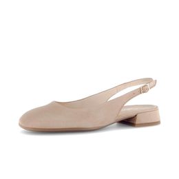 Slingpumps Gabor "Slingpumps", Damen, Gr. 37, beige, Schuhe Slingpumps