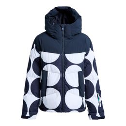 Roxy Damen Snowboardjacke "Alofted Puffy 15K"schwarz big dots, Gr. M, Obermaterial: 100% Microfaser;, Jacken