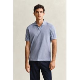 Gant Herren Poloshirt "2 TONE"vintage blau, Gr. XXL, unifarben, Jersey, Obermaterial: 100% Baumwolle, Shirts, Regular fit mit Polokragen