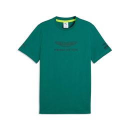Puma Herren T-Shirt "Puma x ASTON MARTIN ARAMCO F1 TEAM Essentials T-Shirt Herren", gr&uuml;n, Gr. S, clean, Obermaterial: 100% Baumwolle. Rippe: 30%