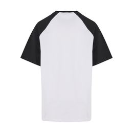 Karl Kani Herren T-Shirt "Karl Kani Signature Colorblock Raglan T-Shirt", schwarz-wei&szlig;, Gr. XS, bedruckt, 100% Baumwolle, Shirts