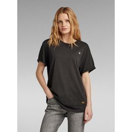 G-Star Raw T-Shirt G-STAR "Lash Fem Loose Top", Damen, Gr. L, dk schwarz, Obermaterial: 100% Baumwolle, Shirts T-Shirt