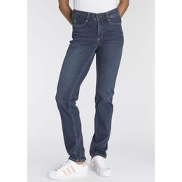 MAC Damen Stretch-Jeans "Dream", blau, Gr. 42, Abriebeffekte, Denim/Jeans, Obermaterial: 88% Baumwolle, 9% Polyester, 3% Elasthan, Jeans, mit Stretch
