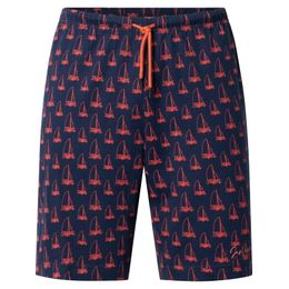 Jan Vanderstorm Damen Shorty "Kurze Schlafhose TORD", Gr. XXLdunkelblau gemustert, Obermaterial: 100% Baumwolle CO., Homewear-Sets