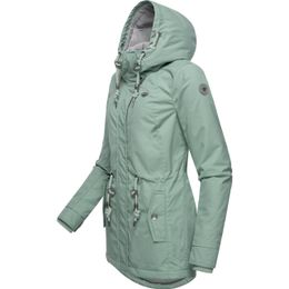 Ragwear Damen Winterjacke "Monadis Black Label", grau, Gr. XL, Au&szlig;enmaterial: 65% Polyester, 35% Baumwolle. Innenfutter: 100% Polyester. Wattierung: