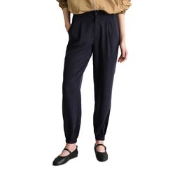 Marc O'Polo Damen Chinohose "aus LENZING Lyocell"blau depths, Gr. S, MARC O'POLO DENIM, unifarben, Obermaterial: 100% Lyocell, Hosen