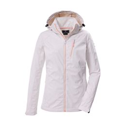 Killtec Damen Softshelljacke "KOS 13 WMN SFTSHLL JCKT FLORAL", wei&szlig;, Gr. 38, Oberseite: 100% Polyester.R&uuml;ckseite: 100% Polyester.Futter: 100%