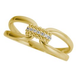 Firetti Damen Fingerring "Schmuck Geschenk Gold 333 Damenring Goldring oval bicolor", 16, 0,05 P2 = erkennbare Einschl&uuml;sse, Diamanten Gelbgold 333,