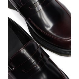 Dr. Martens Damen Slipper "Temara", Gr. 40weinrot, Leder, Schuhe, Blockabsatz, Mokassin, Loafer mit modischem Zierriegel
