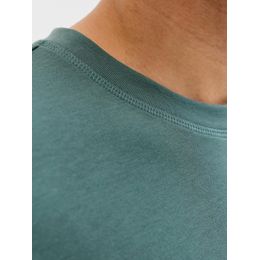 Jack & Jones PlusSize Herren T-Shirt "JCOFUSION BADGE TEE SS CREW NECK PLS"north atlantic, Gr. 6XL, JACK & JONES PLUSSIZE, unifarben, Jersey, Obermaterial: 58% Polyester,