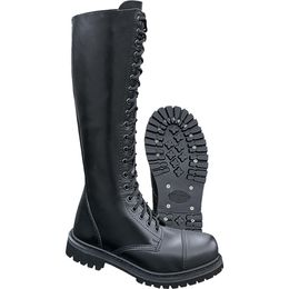 Brandit Herren Stiefel "Brandit Accessoires 20 Eyes Phantom Boots", Gr. 39, schwarz, Sonstiges Material, unifarben, Schuhe