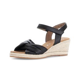 Gabor Damen Keilsandalette "Keilsandalette", Gr. 37,5, schwarz, Schuhe