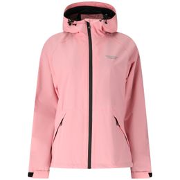 Outdoorjacke WEATHER REPORT "Gust jr.", Jungen, Gr. 176, pink, 100% Polyester, unifarben, normal, hoch geschlossener Ausschnitt, Jacken Outdoorjacke, mit wasserdichter Membran