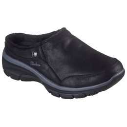 Skechers Damen Clog "EASY GOING-LATTE 2", Gr. 40schwarz, Lederimitat, Basic, Schuhe, Pantoffel, Slipper, Hausschuh mit Warmfutter