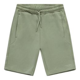 Sweatbermudas Cars Jeans "WALL Short", Herren, Gr. L, N-Gr, moss, Sweatware, Obermaterial: 70% Baumwolle, 30% Polyester, unifarben, Basic kniefrei, Hosen