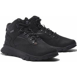 Timberland Herren Schn&uuml;rboots "MT LINCOLN MID LACE UP GORE-TEX HIKING BOOT", Gr. 41,5, schwarz, Leder, Textil, Schuhe, Winterstiefel, Schn&uuml;rstiefel,